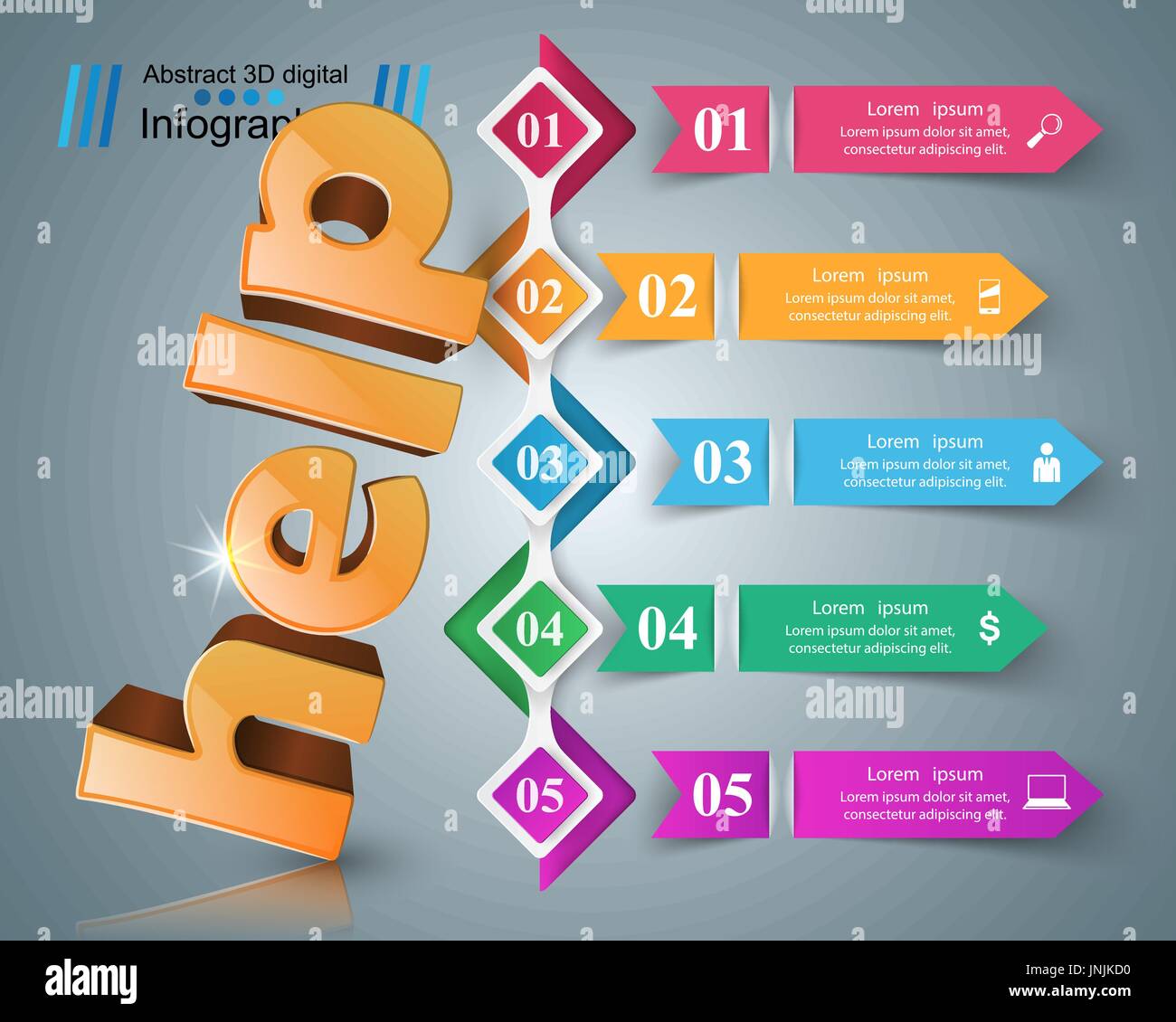 Help 3d business infographics hi-res stock photography and images - Alamy