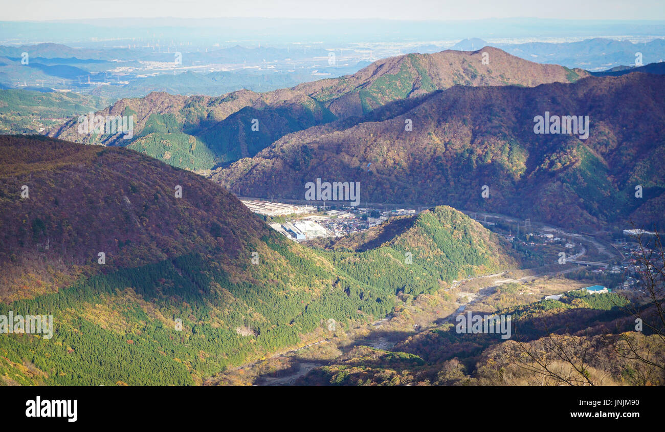 Mountain scenery at Nikko National Park in Tochigi Prefecture, Japan ...