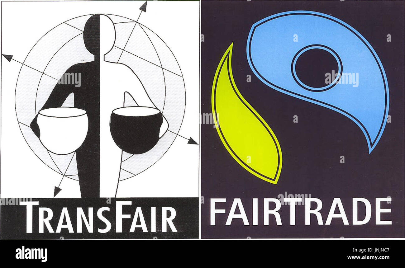 TOKYO, Japan - Photo shows a new fair-trade-certified logo, TransFair ...