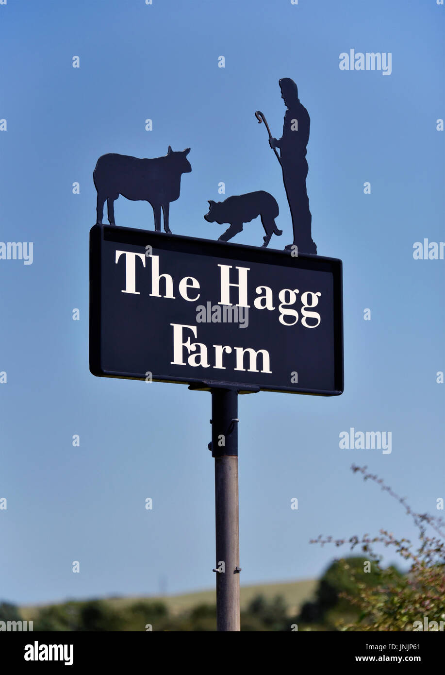 Hagg farm sign hi-res stock photography and images - Alamy