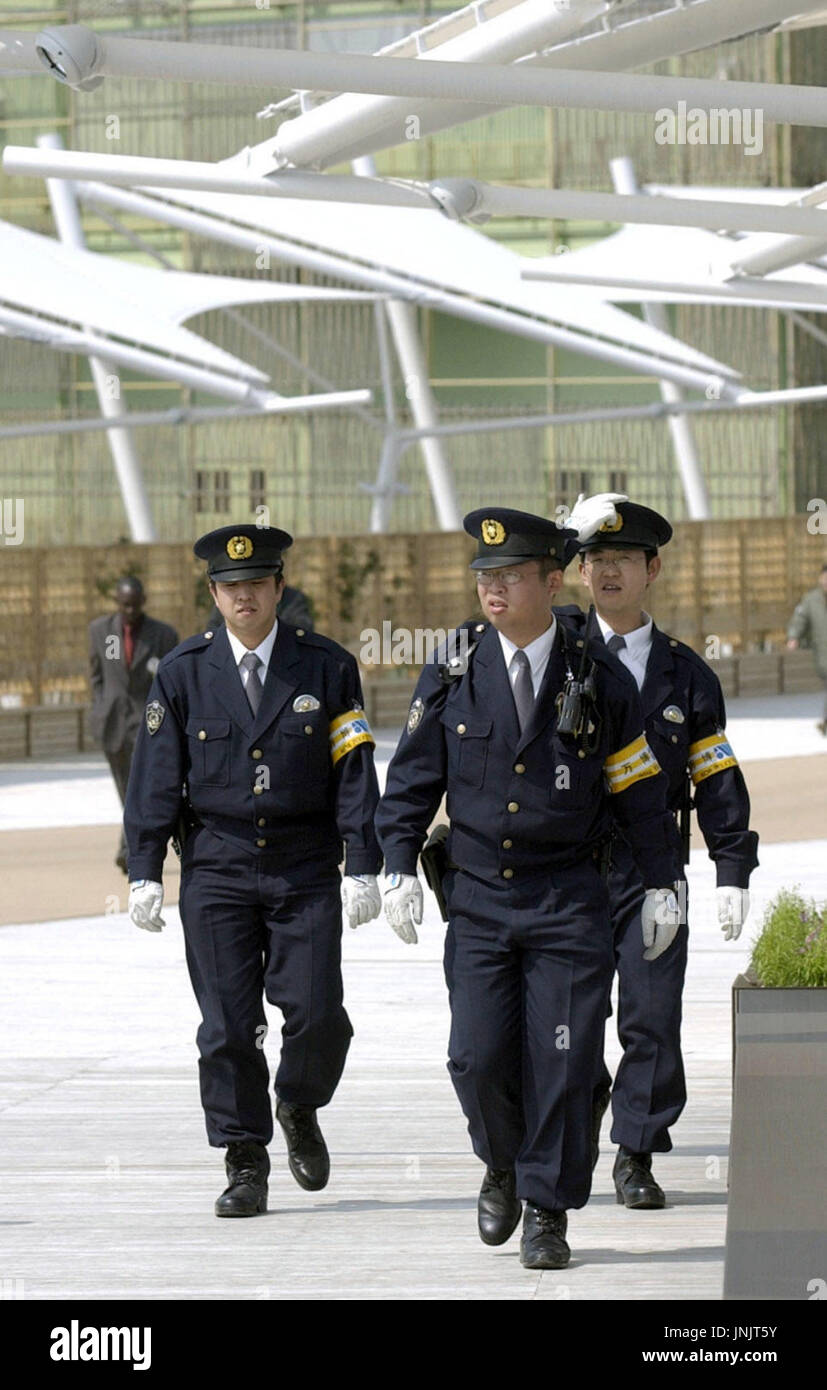 NAGAKUTE, Japan - Japanese police keep watch at the Aichi World ...