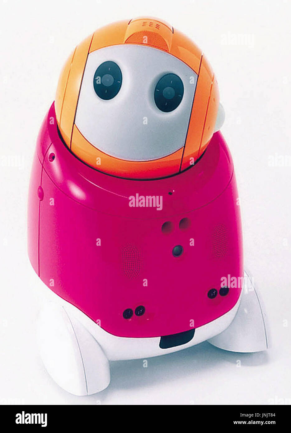 NAGOYA, Japan - The "PaPeRo" robot developed by NEC Corp. can sing and ...