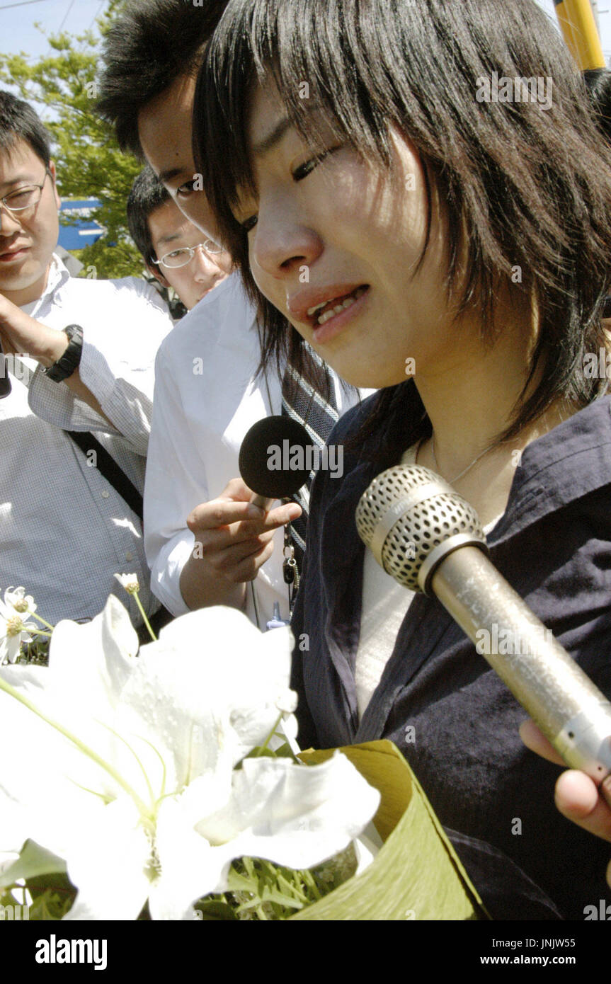 AMAGASAKI, Japan - A university students breaks into tears over the ...