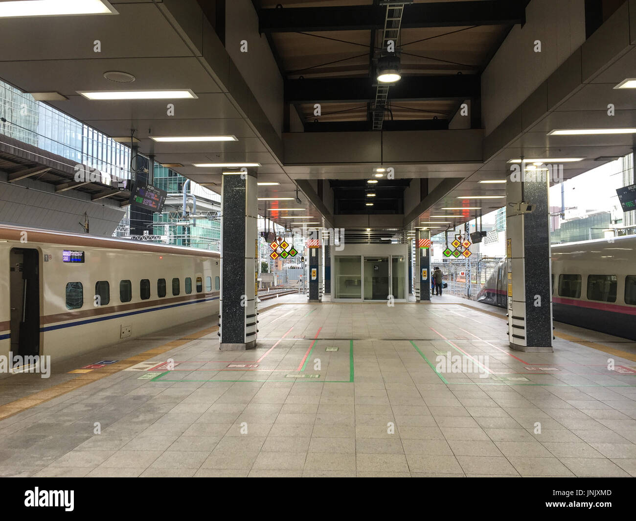 Tokyo, Japan - Jan 2, 2016. View of JR train station in Tokyo, Japan ...