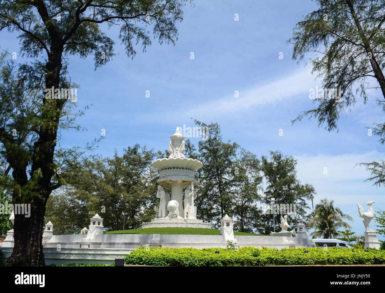 Phuket, Thailand - Jun 19, 2016. A Hero Monument at downtown in Phuket ...