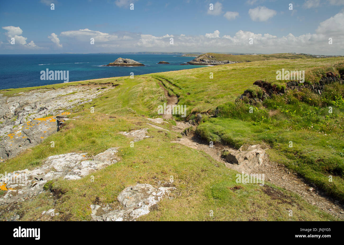 Cornish coastal scene Stock Photo - Alamy