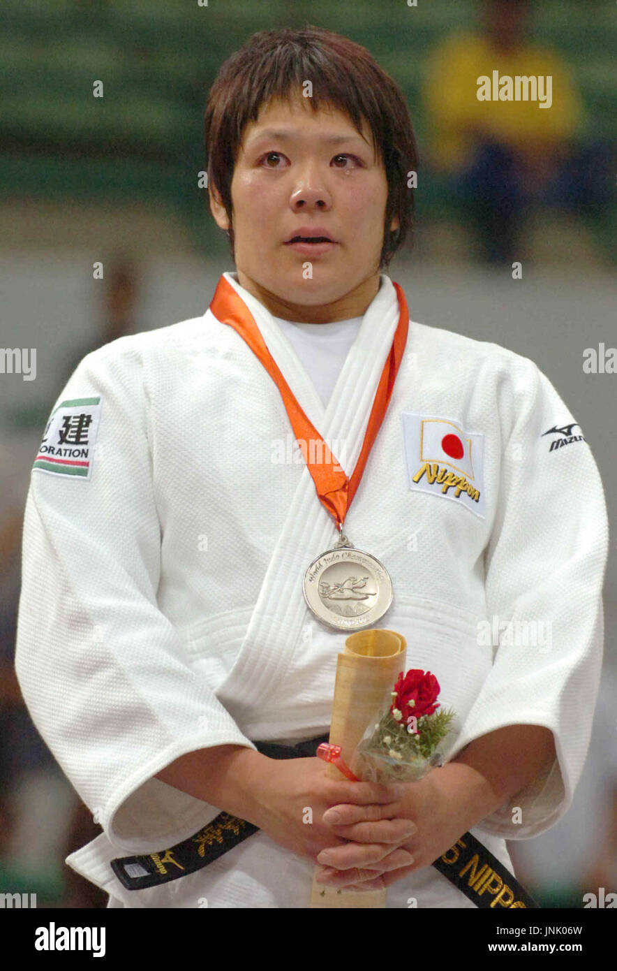 CAIRO, Egypt - Japan's Athens Olympic gold medalist Ayumi Tanimoto won silver in the women's 63 ...