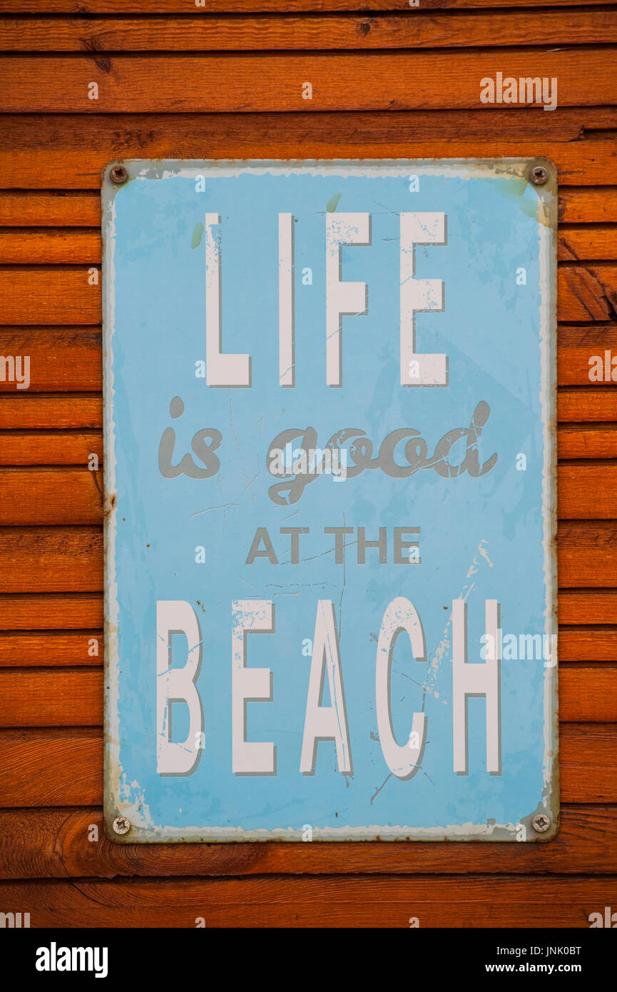 Good vacation sign hi-res stock photography and images - Alamy