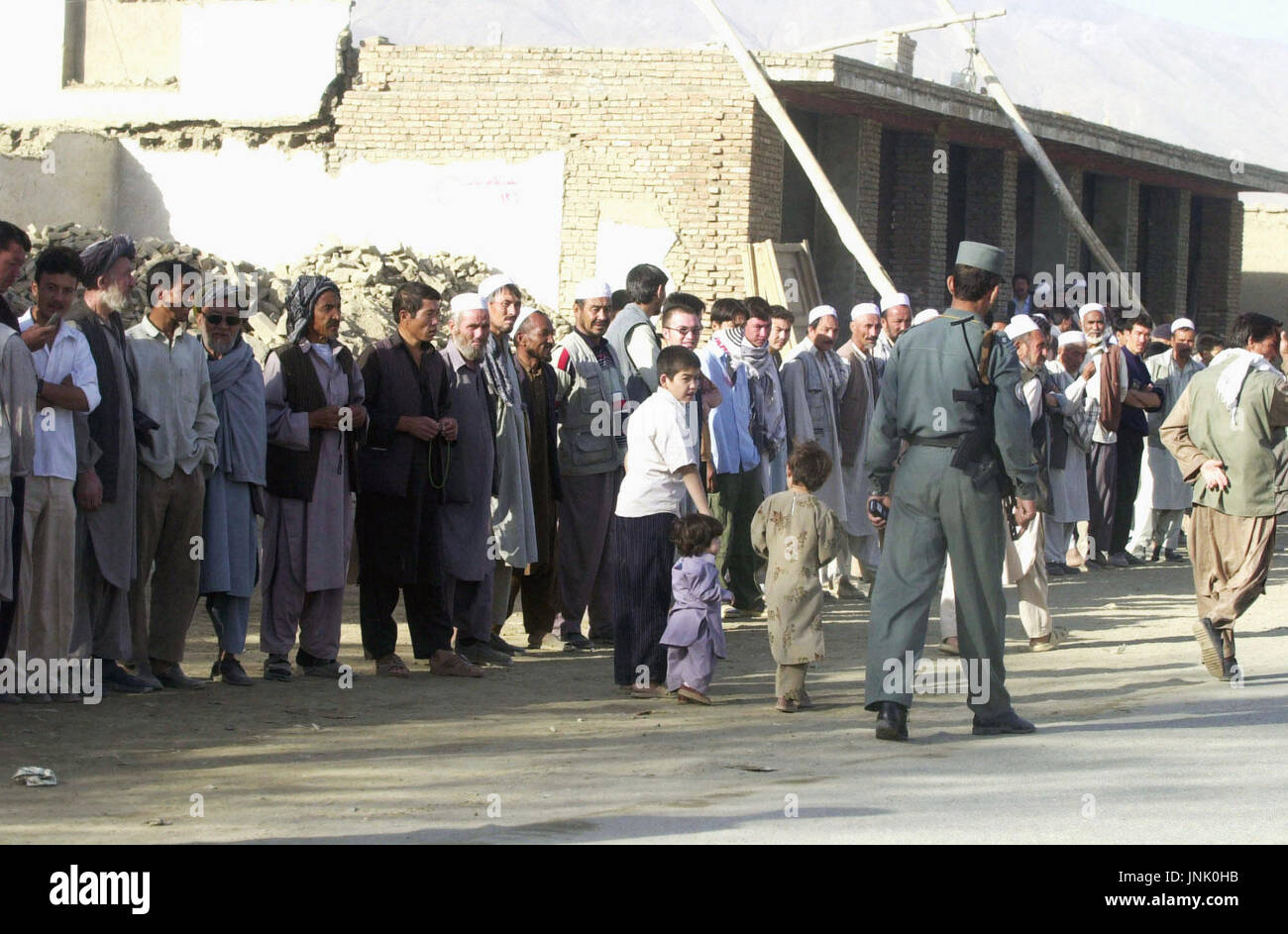 KABUL, Afghanistan - People visit a polling station in Kabul on Sept ...