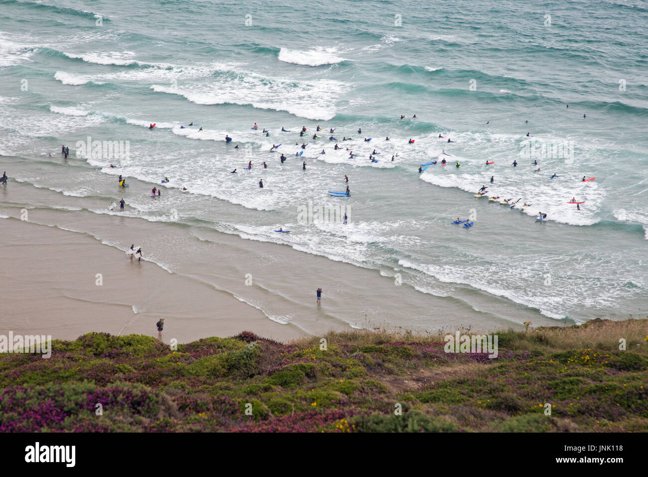 Cornish coastal scene Stock Photo - Alamy