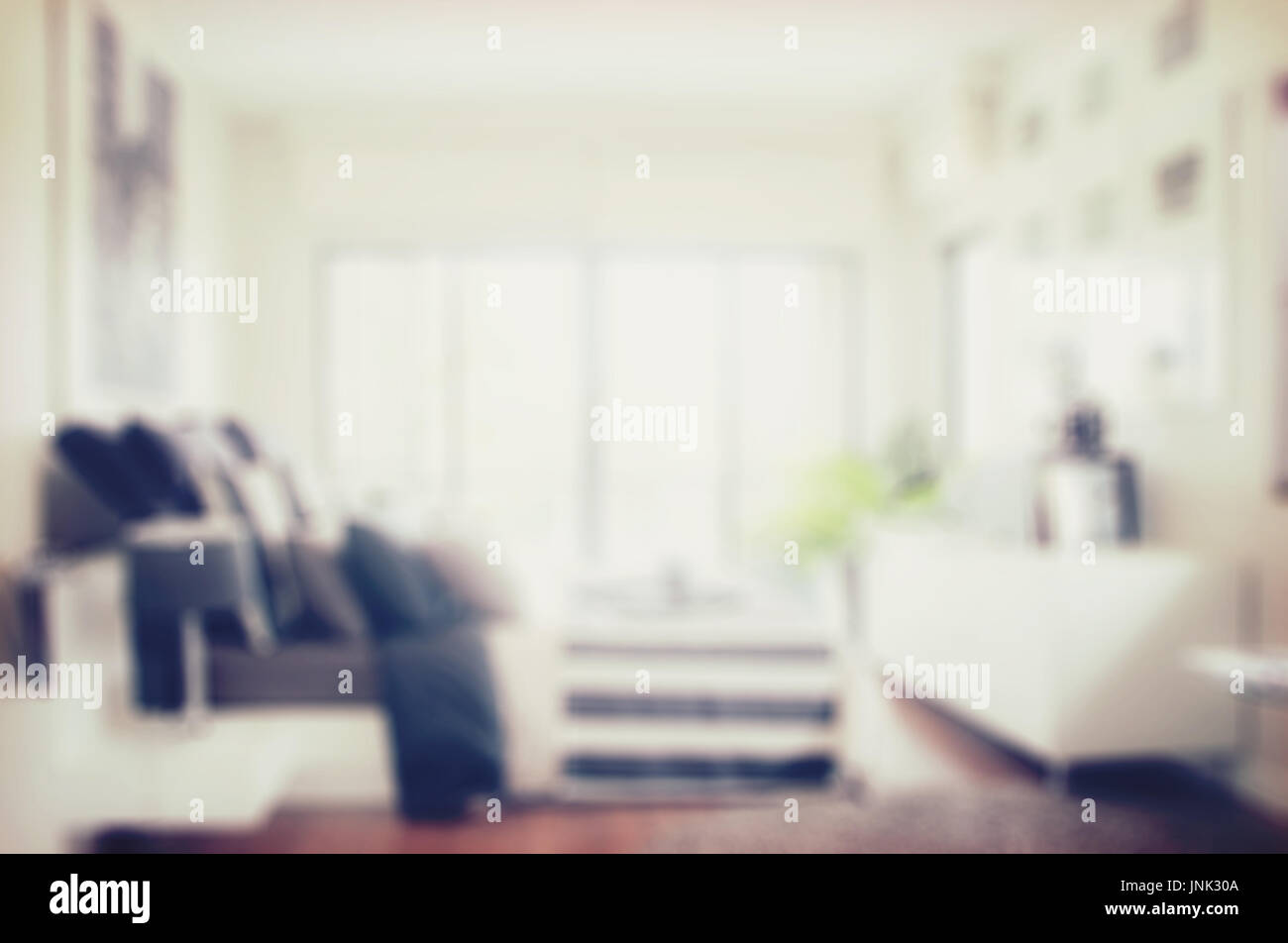 defocus blur abstract background of modern bedroom interior Stock Photo ...