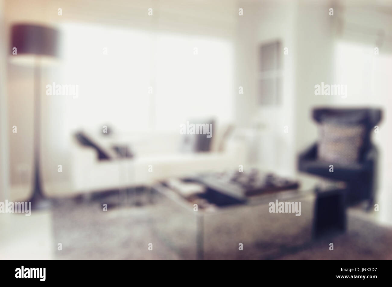 blur image of modern living room interior Stock Photo - Alamy