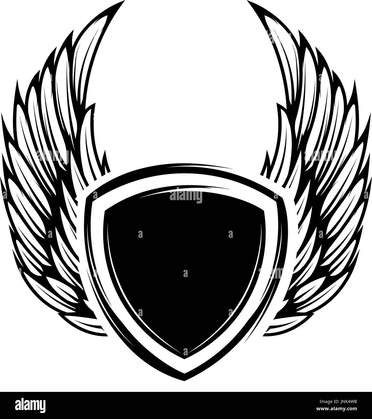 Blank Winged Shield