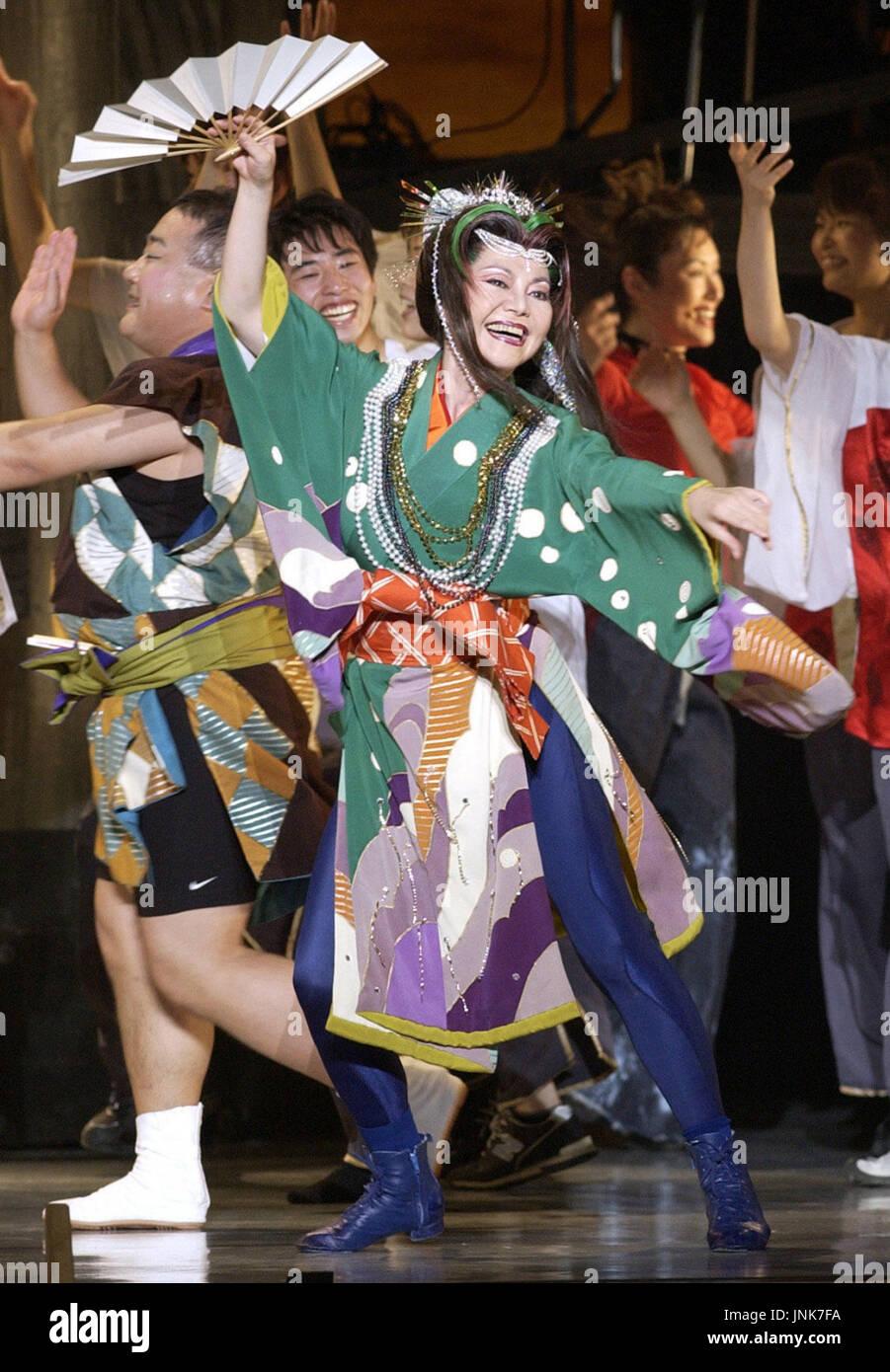 NAGAKUTE, Japan - Japanese singer Nana Kinomi performs in a musical ...