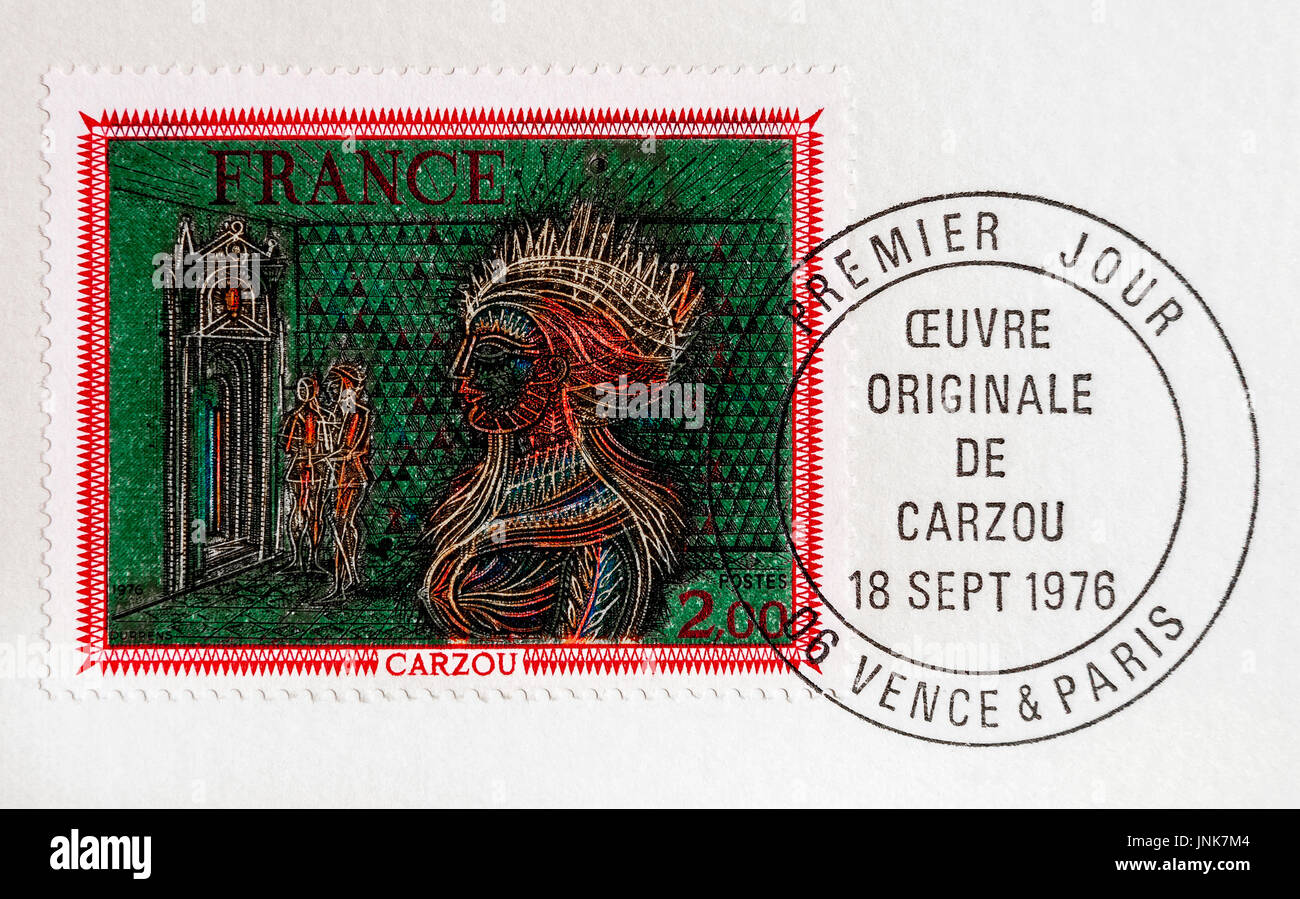 French postage stamps hi-res stock photography and images - Alamy