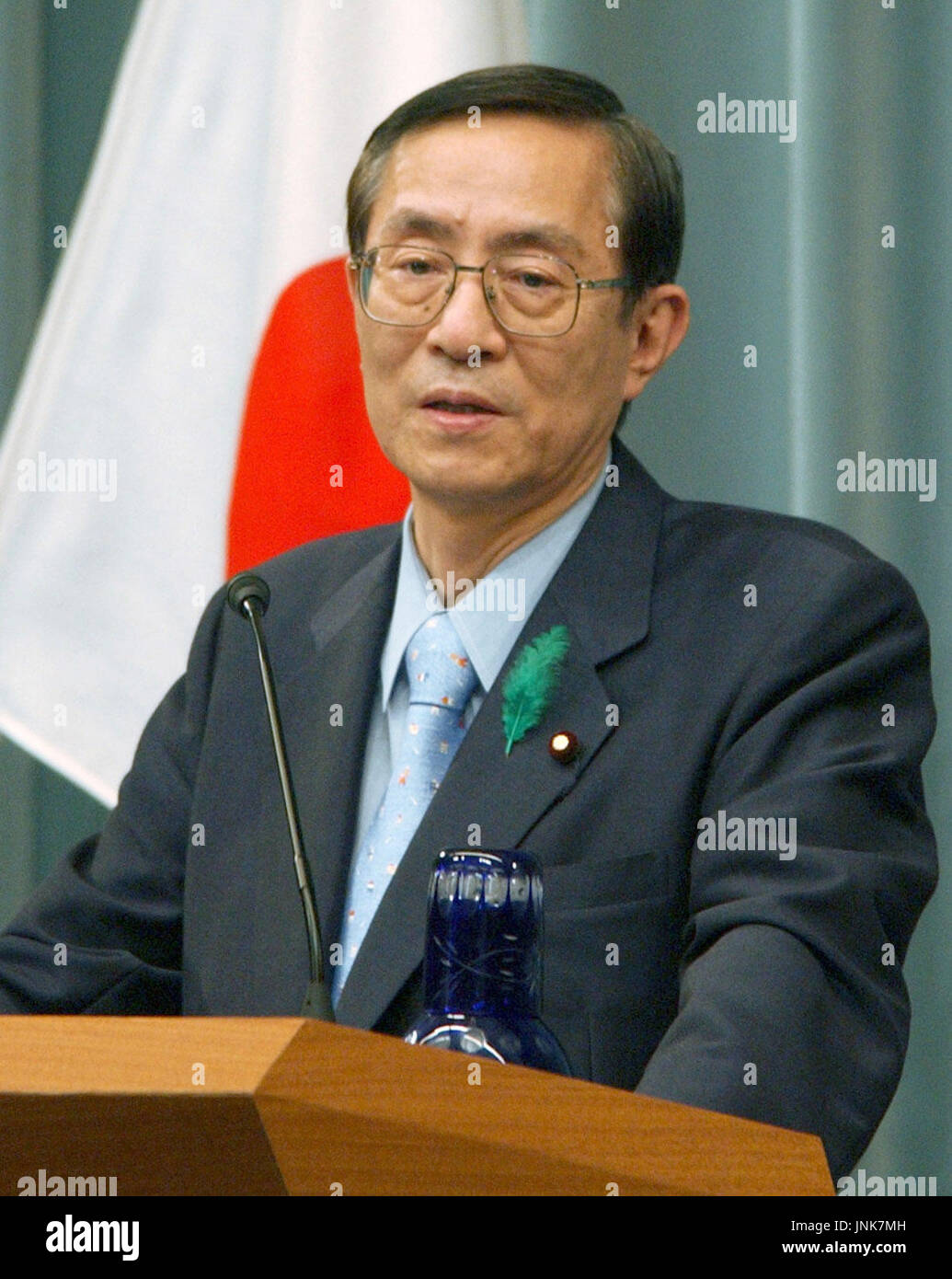 TOKYO, Japan - Chief Cabinet Secretary Hiroyuki Hosoda speaks to ...