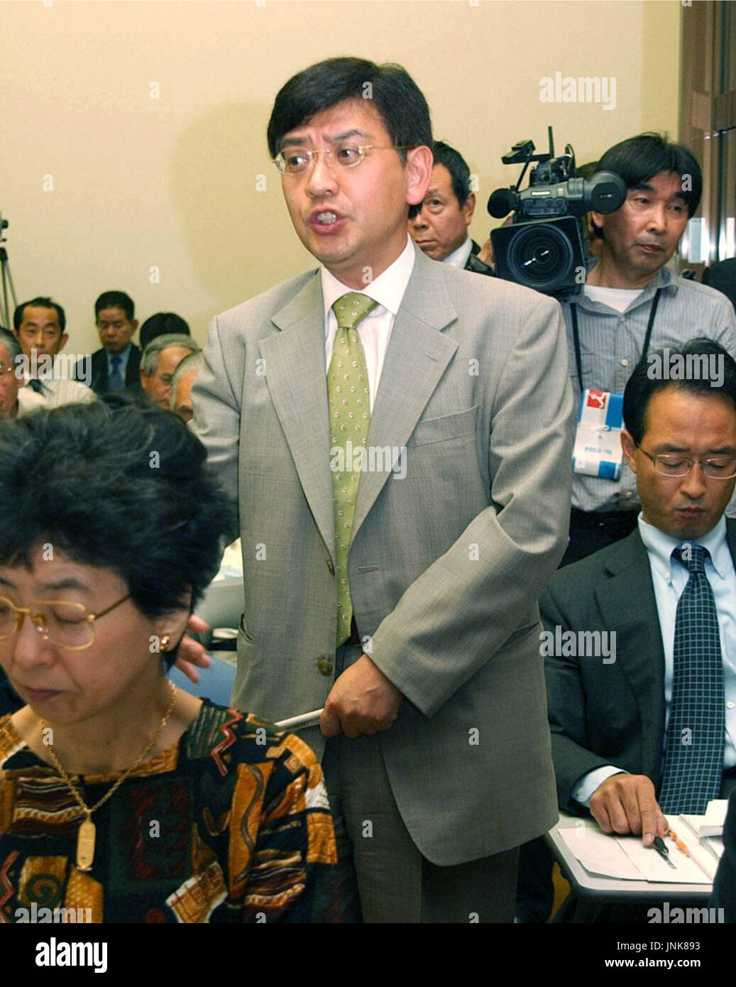 TOKYO, Japan - Investment fund operator Yoshiaki Murakami speaks at an ...