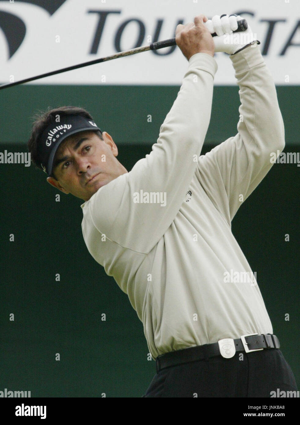 CHIBA, Japan - American Gregory Meyer in action during the second round of the Bridegstone Open ...