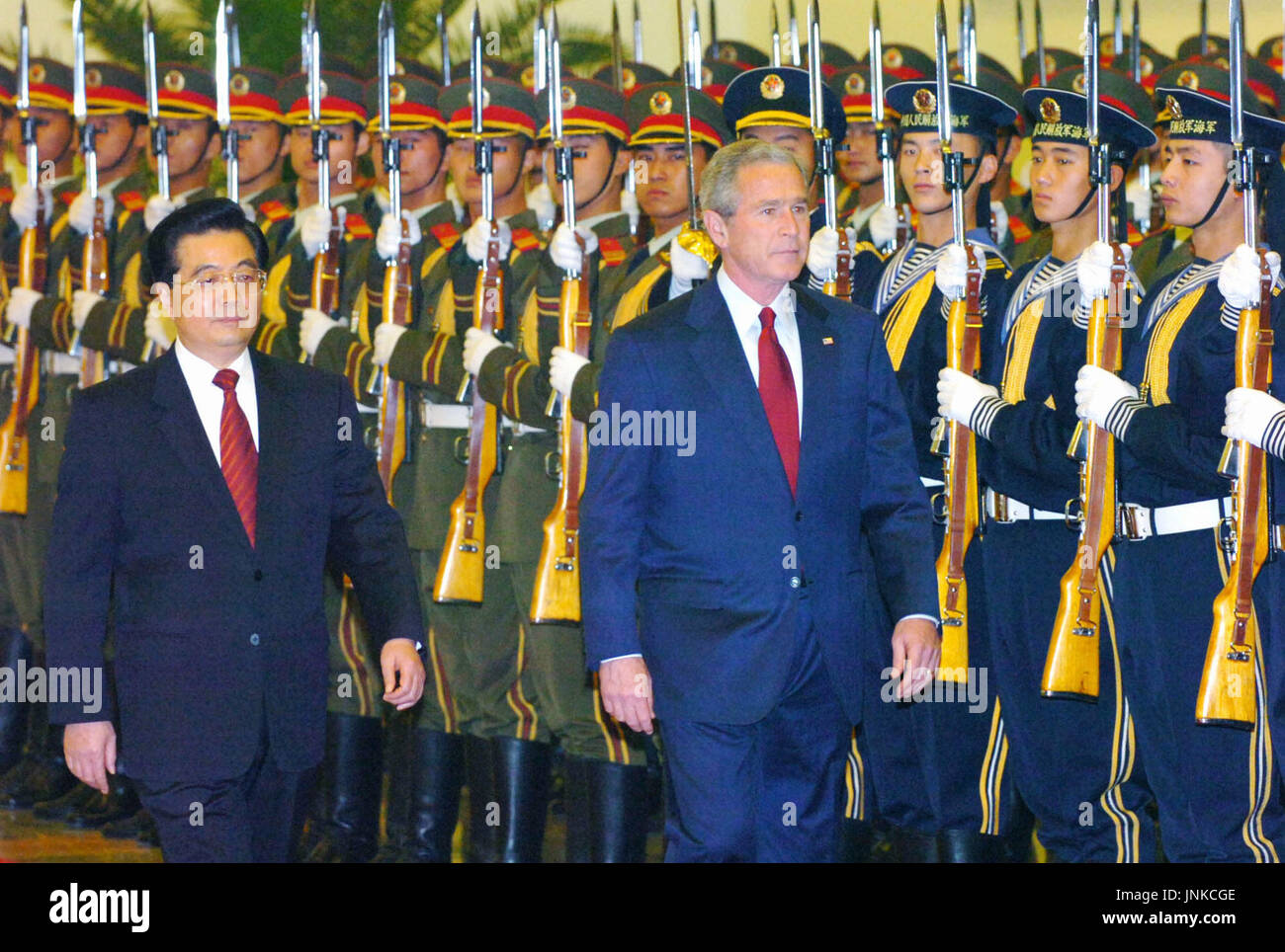 BEIJING, China - U.S. President George W. Bush (R) and Chinese ...