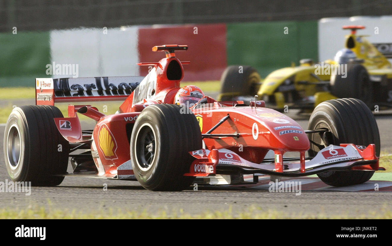 SUZUKA, Japan - Ferrari's Michael Schumacher of Germany wins the ...