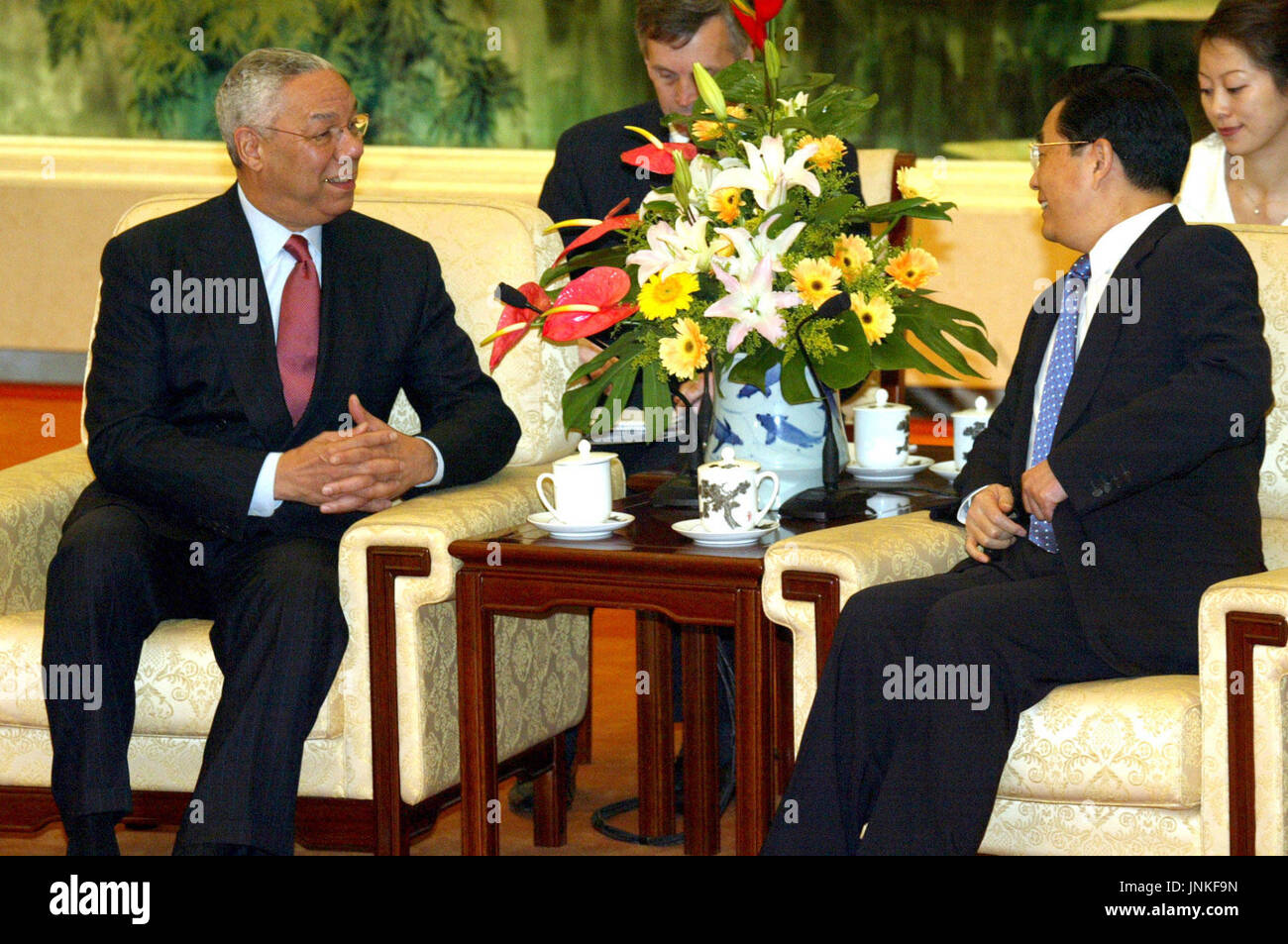 BEIJING, China - U.S. Secretary of State Colin Powell (L) meets with ...