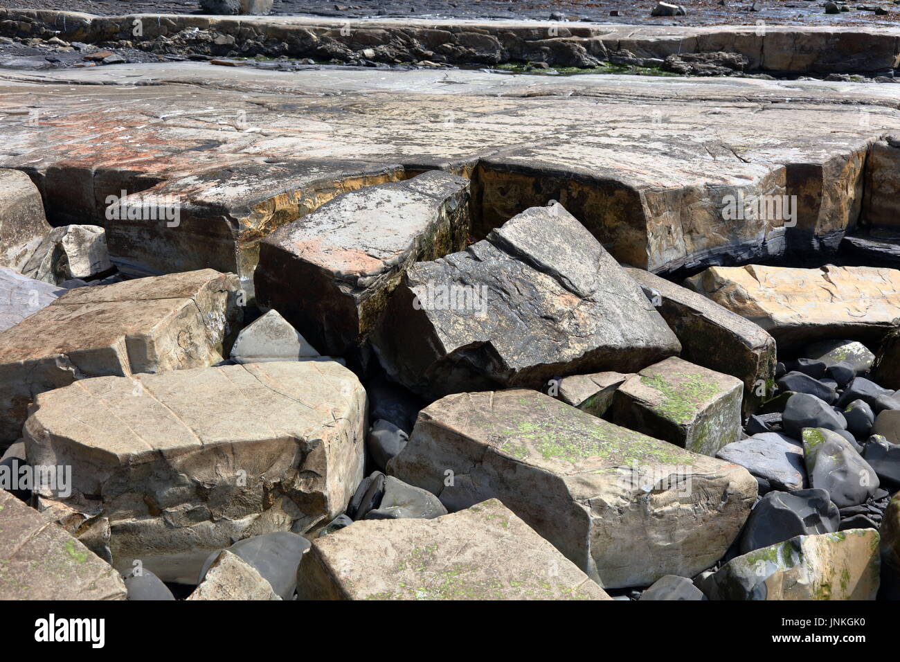 Large limestone slab rocks hi-res stock photography and images - Alamy