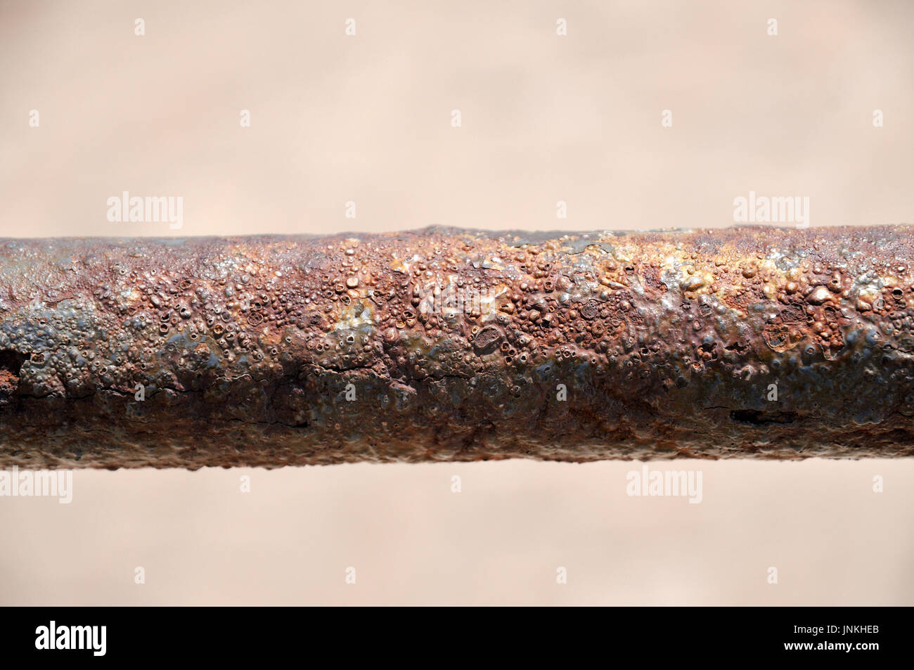 Old rusty horizontal water pipe Stock Photo - Alamy