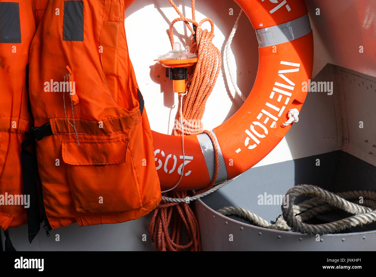 Life jacket and cruise ship hi-res stock photography and images - Alamy