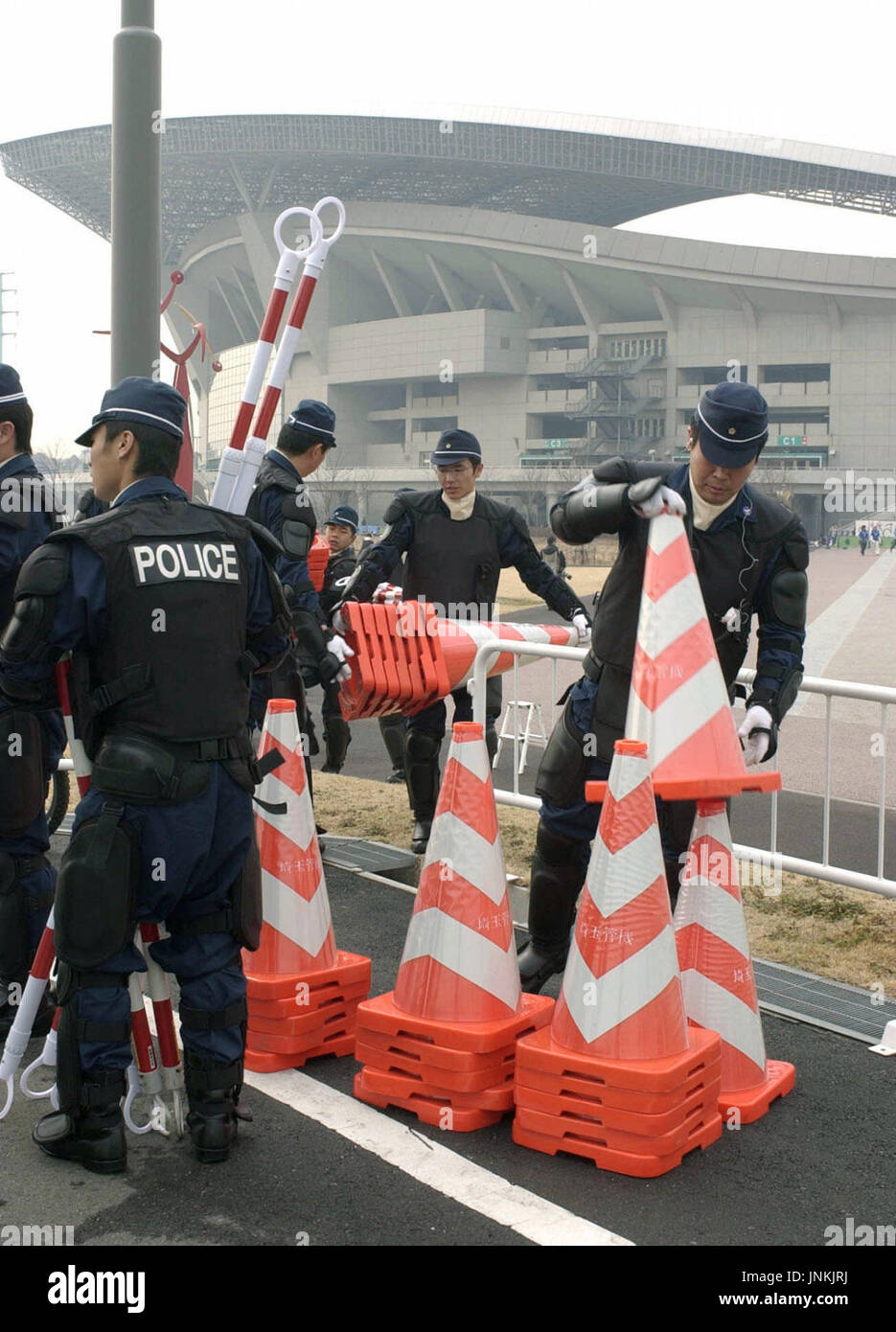 SAITAMA, Japan - Police officers tighten security around Saitama ...