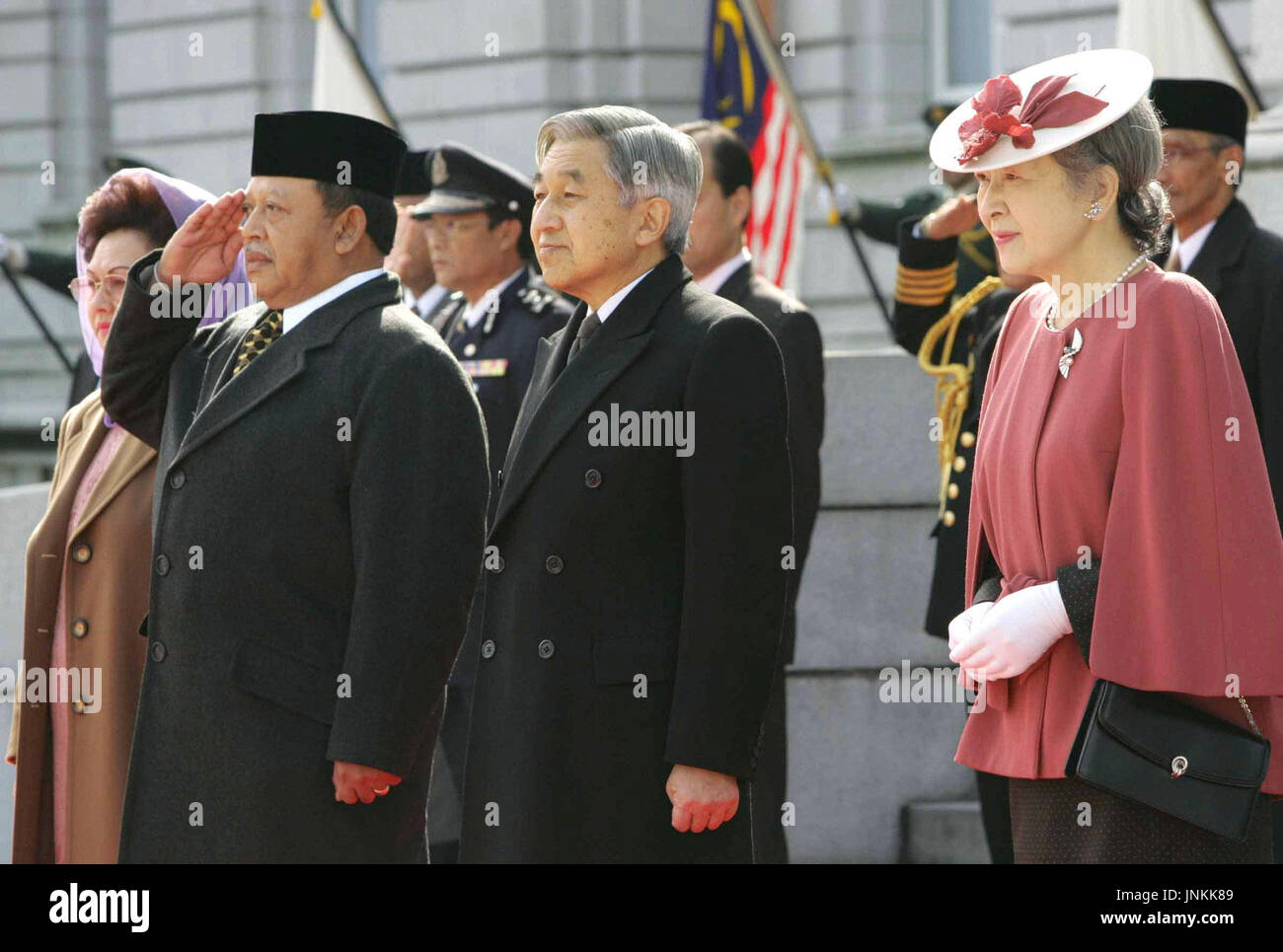 TOKYO, Japan - Malaysian Queen Fauziah (L), King Syed Sirajuddin ...