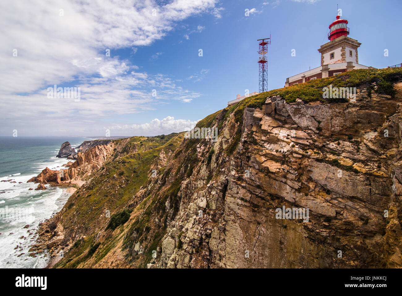 Nice view of a lighthouse with the ocean Stock Photo - Alamy