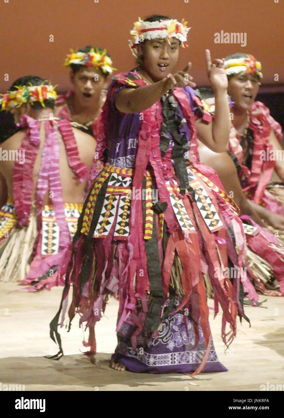 NAGAKUTE, Japan - Traditional dancing from Tuvalu is presented at the ...