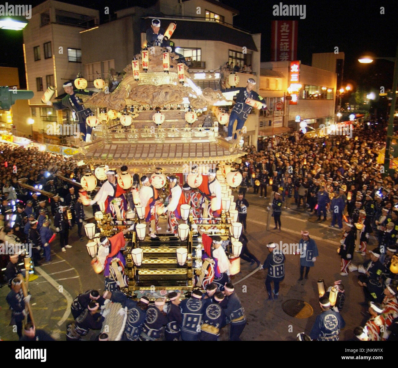CHICHIBU, Japan - The Chichibu night festival featuring ornate floats ...