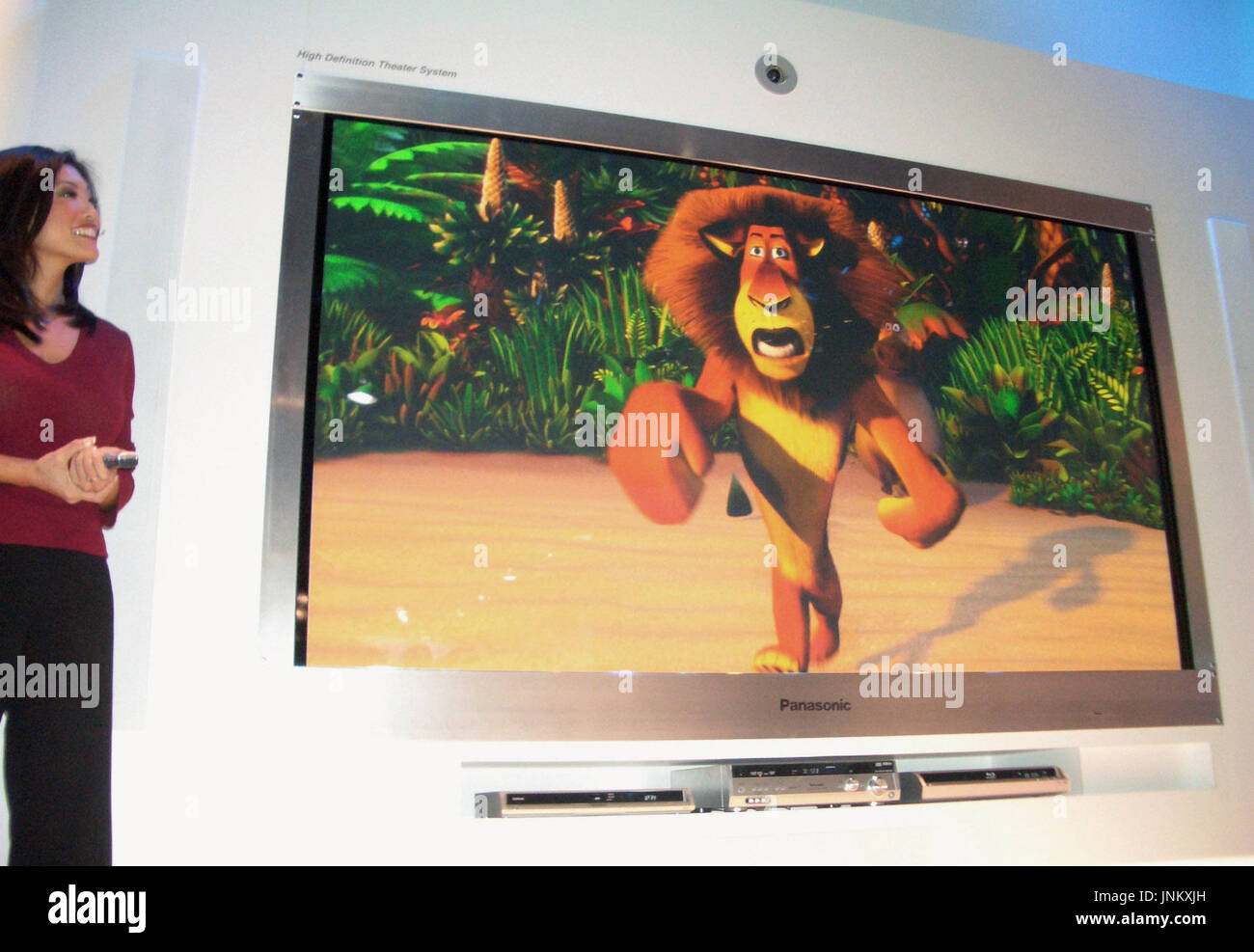 LAS VEGAS, United States - A 103-inch plasma-panel television set ...