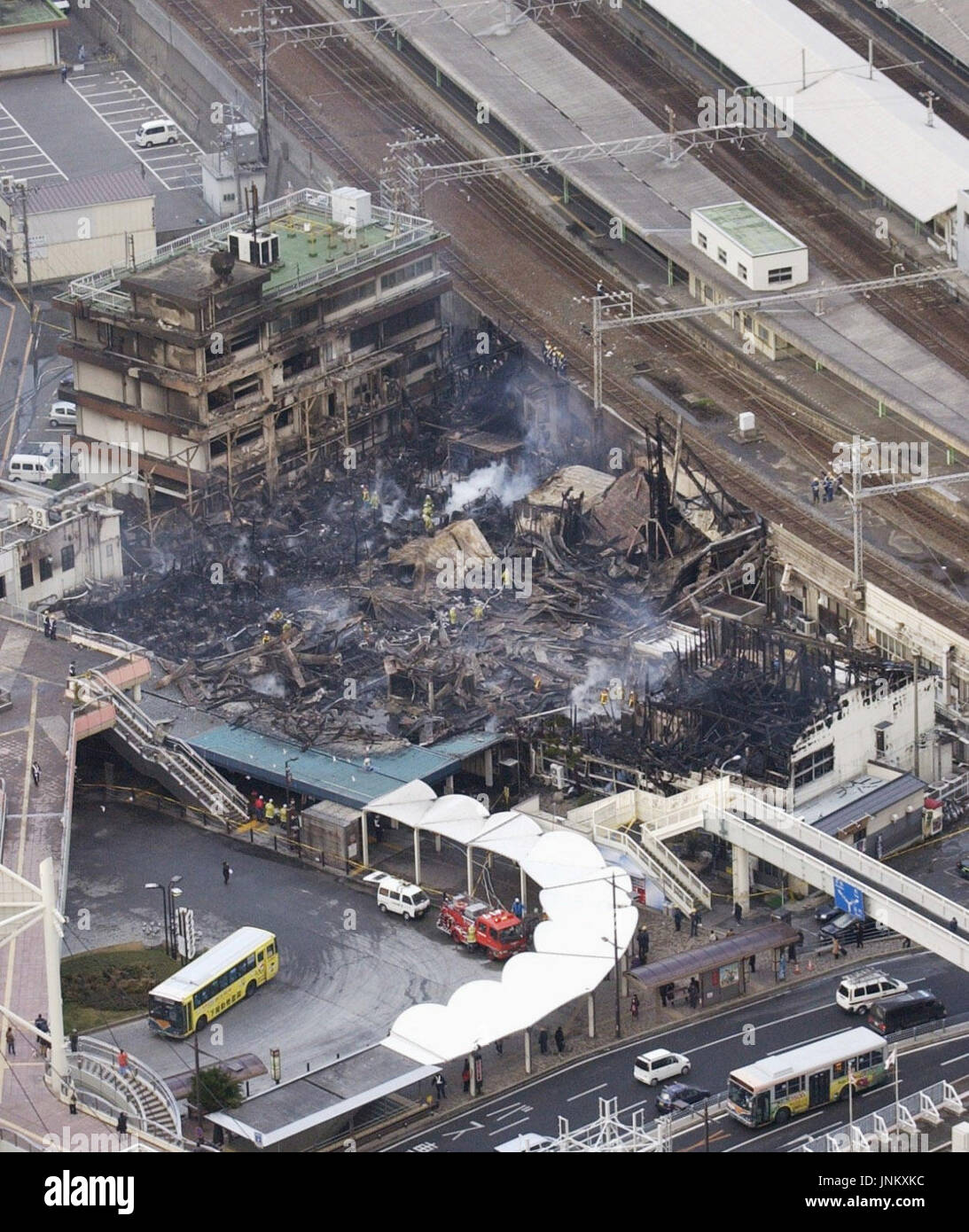 SHIMONOSEKI, Japan - A section of the JR Shimonoseki Station building ...