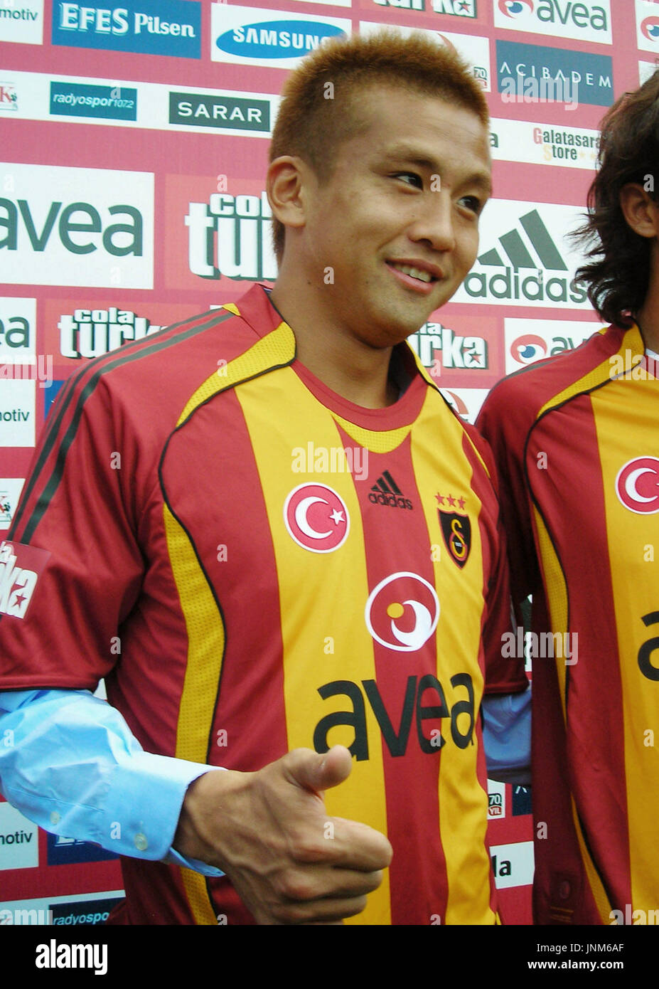ISTANBUL, Turkey - Japanese World Cup midfielder Junichi Inamoto poses ...