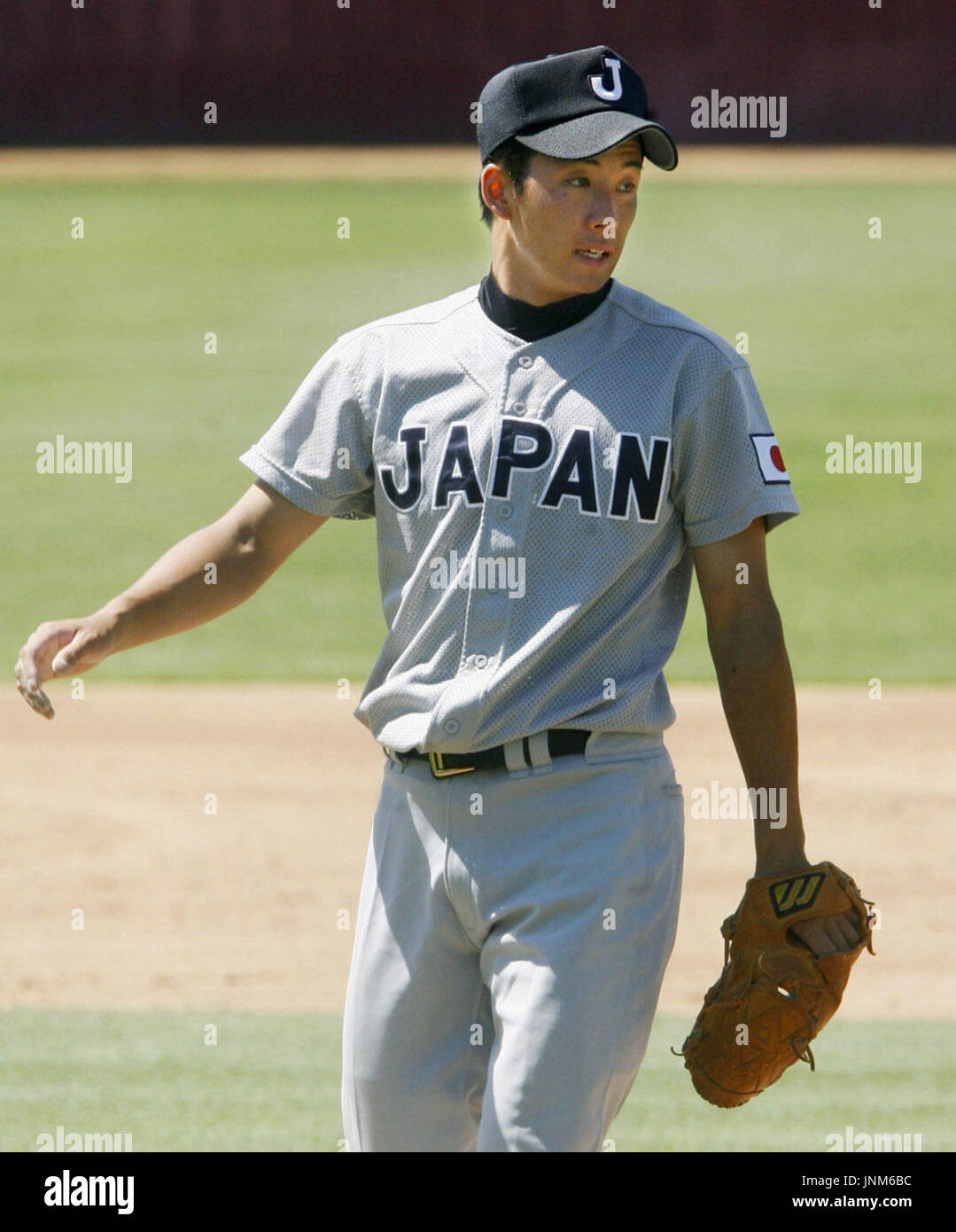 LOS ANGELES, United States - Yuki Saito, starting pitcher of the ...