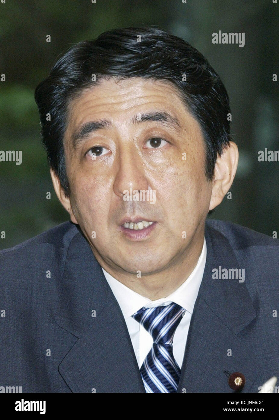 TOKYO, Japan - Chief Cabinet Secretary Shinzo Abe, considered the front ...