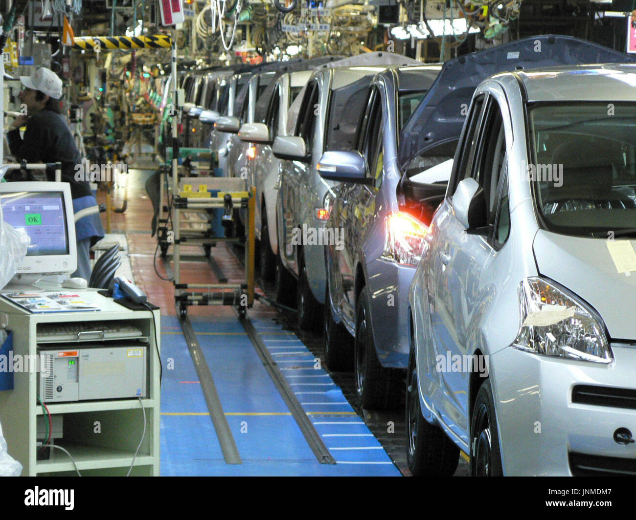 TOYOTA, Japan - This photo features an assembly line at Toyota Motor ...