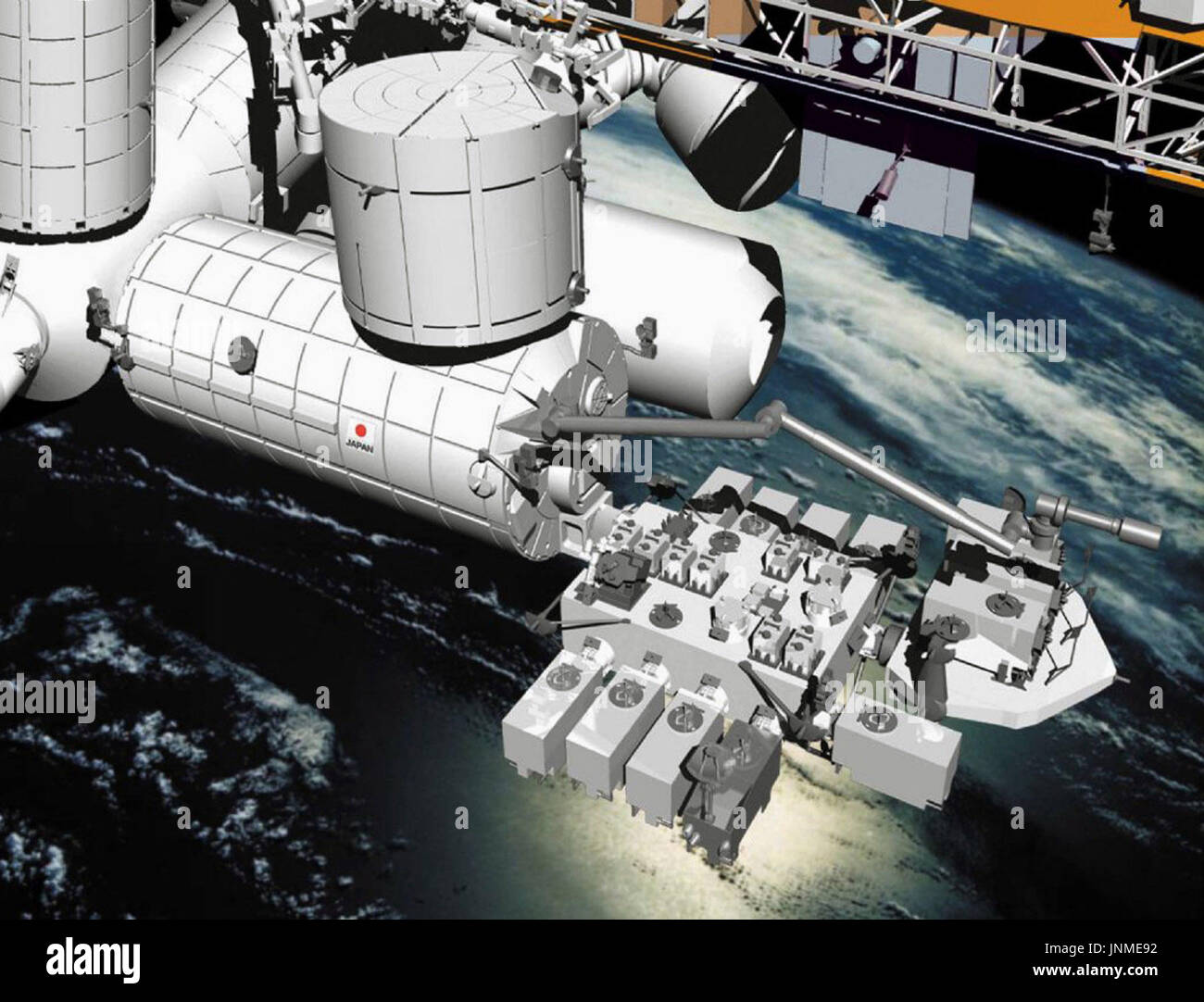 TOKYO, Japan - This is an artist's image of Japan's first manned space ...