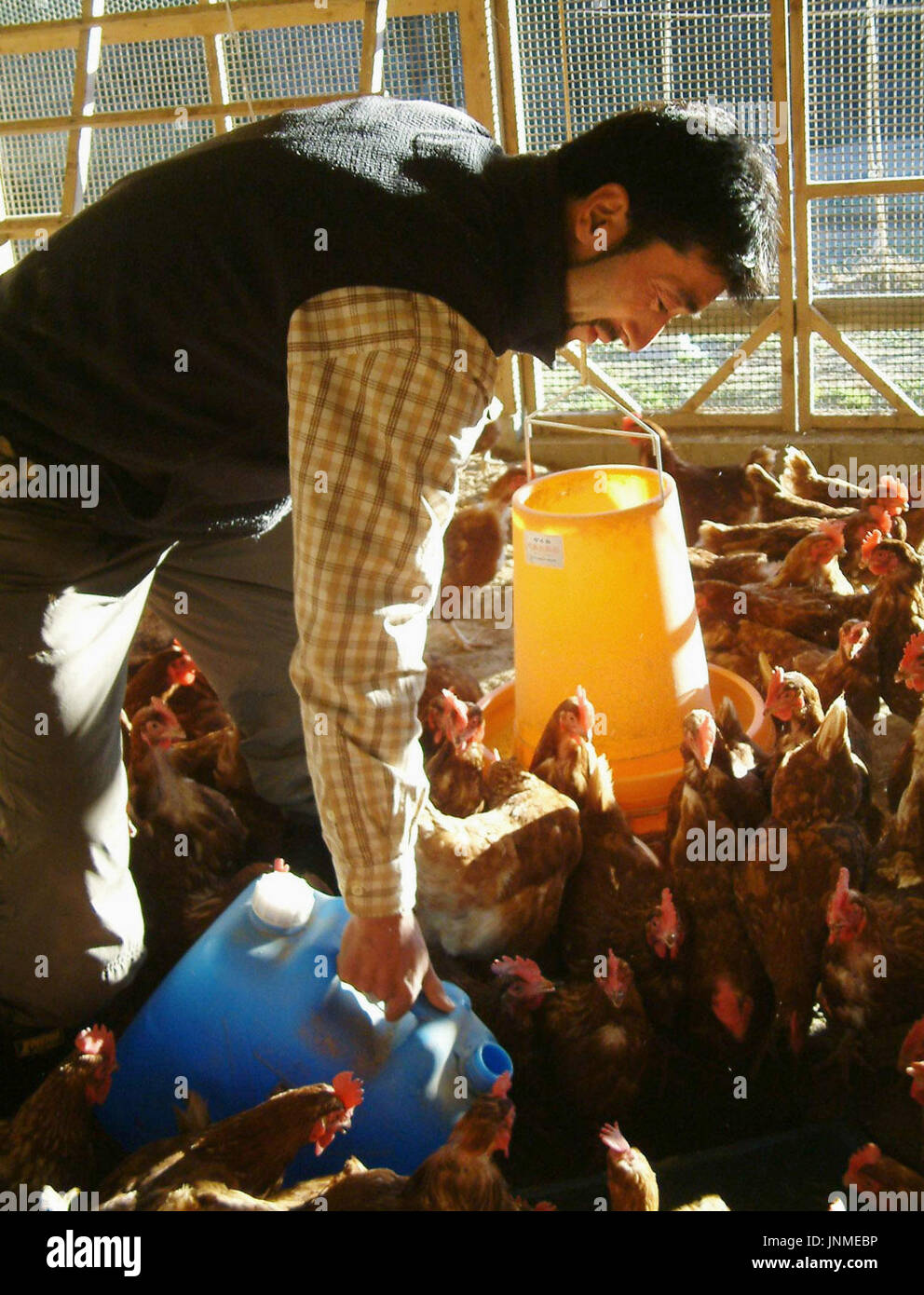 SAGA, Japan - Mutsumi Onodera, 39, farms poultry at a village in the ...
