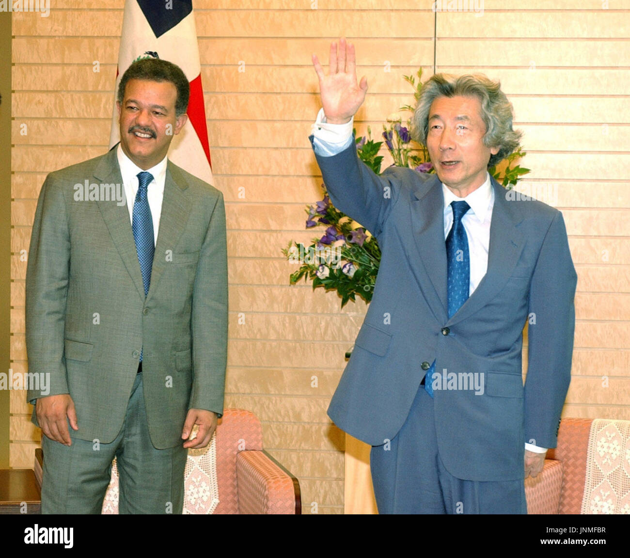 TOKYO, Japan - Dominican Republic President Leonel Fernandez (L) and ...