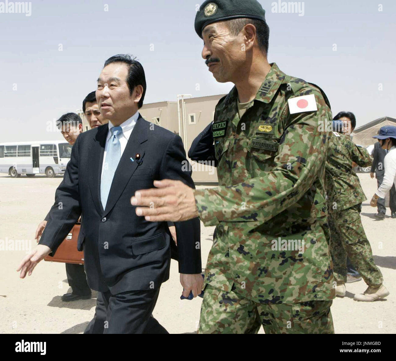 KUWAIT - Japanese Defense Agency Director General Fukushiro Nukaga ...