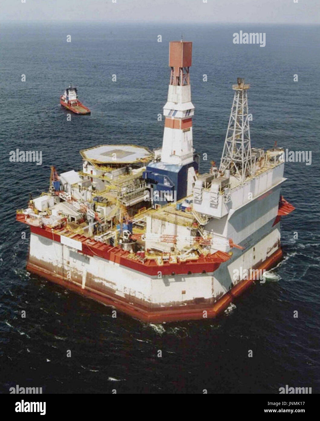 MOSCOW, Russia - Photo shows a drilling rig of Sakhalin-2 international ...