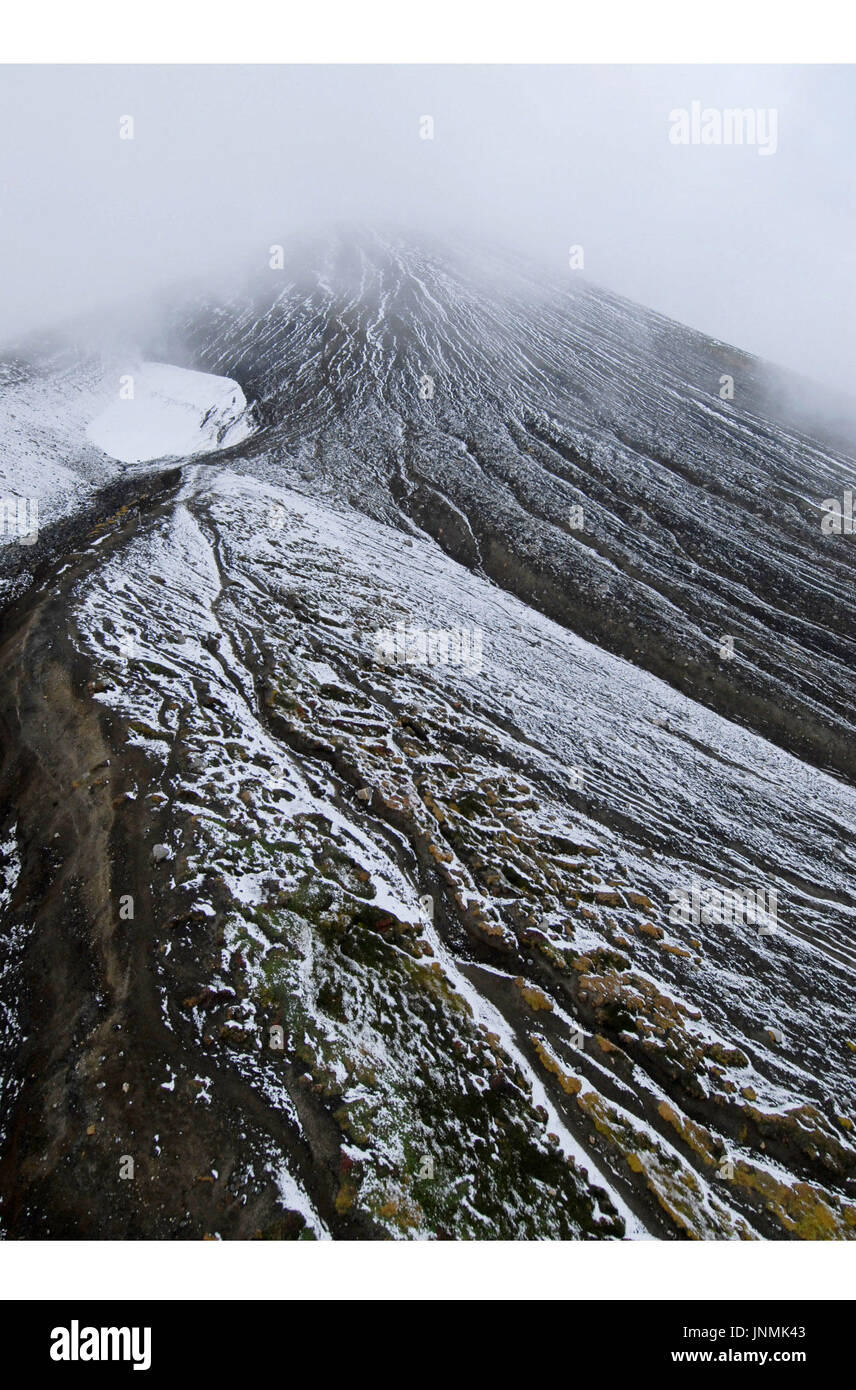 SAPPORO, Japan - Mt. Asahi in the Taisetsu mountain range in Hokkaido ...