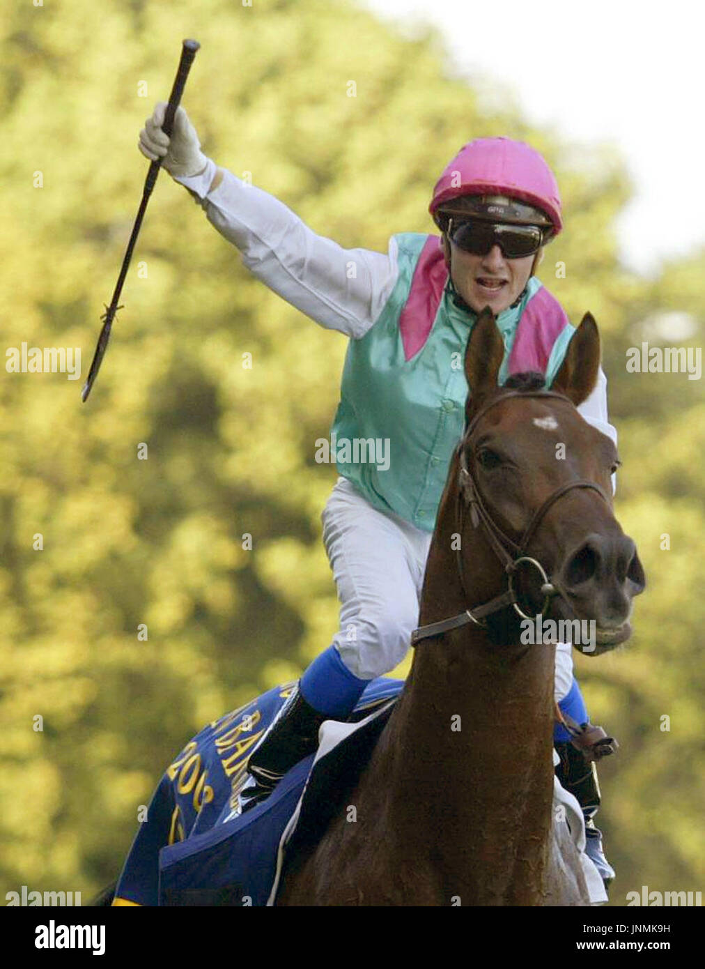 PARIS, France - French jockey Stephane Pasquierriding riding Rail Link ...