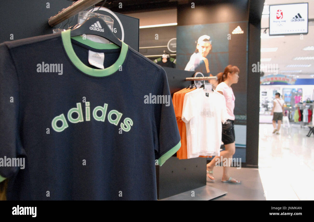 BEIJING, China - A store of Adidas-Salomon AG, an official sponsor of ...