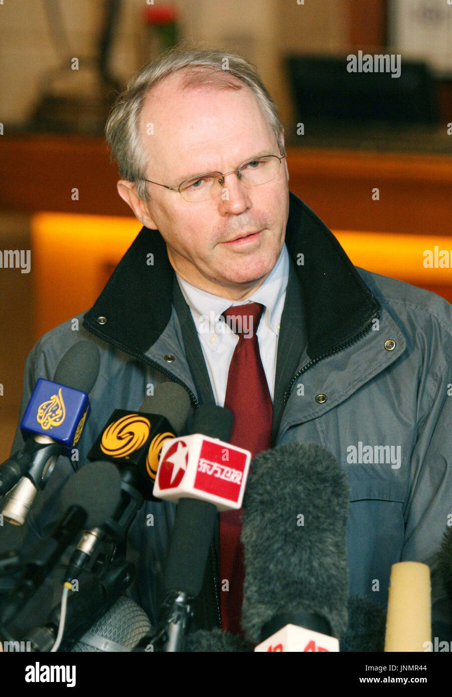 BEIJING, China - Christopher Hill (R), U.S. chief negotiator for the ...