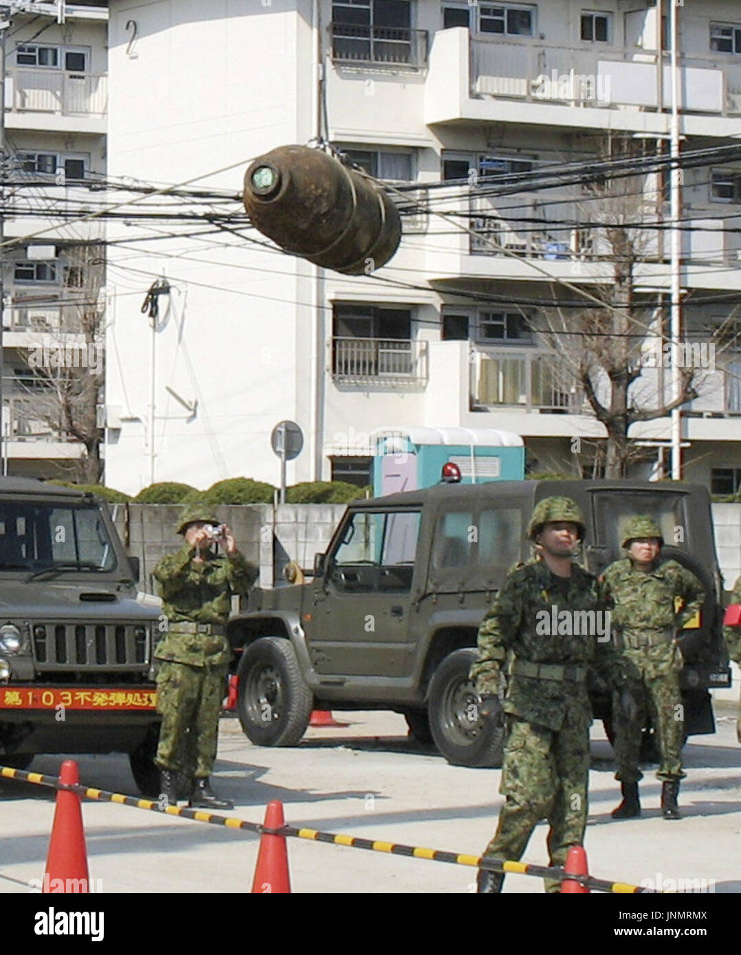KOBE, Japan - A 250-kilogram unexploded bomb of World War II vintage is ...
