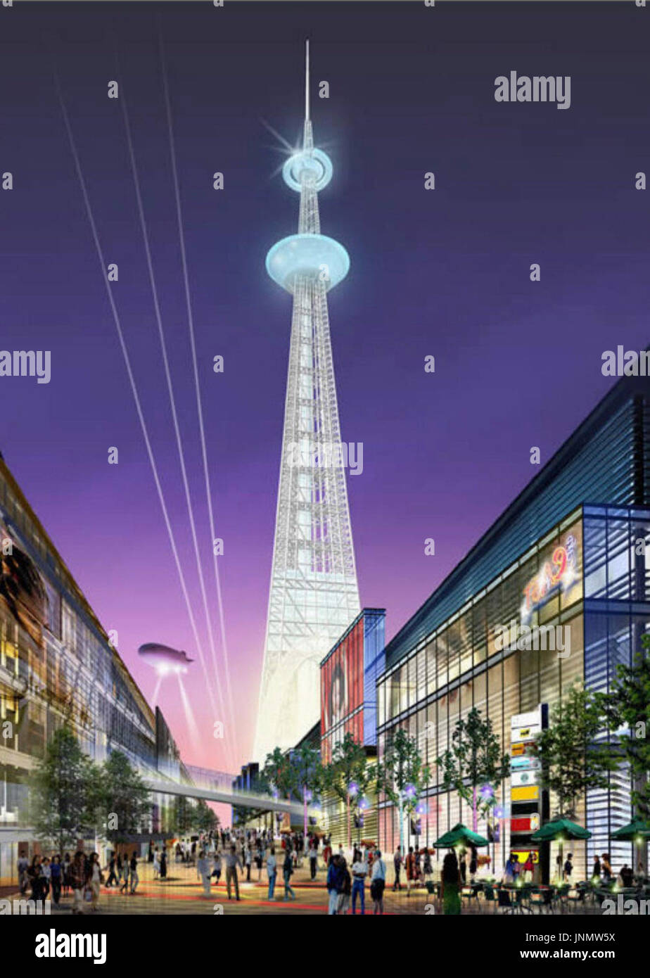 TOKYO, Japan - This is an artist's image of new Tokyo Tower, a radio ...